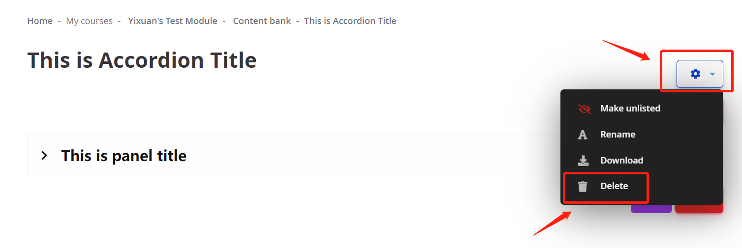 Knowledge Base How To Delete Contents In Content Bank