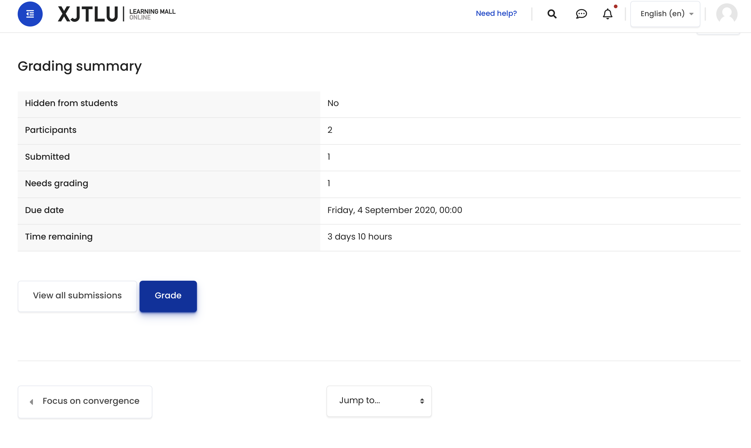 Filtering student submissions - Knowledge Base